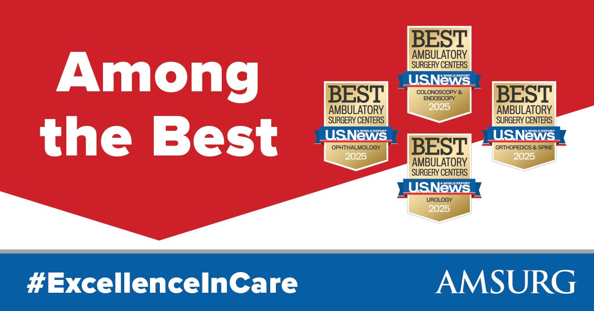 U.S. News & World Report Names 64 AMSURG ASCs Among Best in Nation